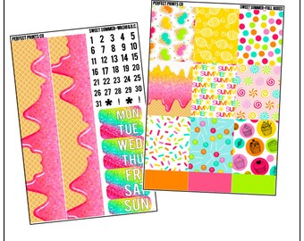 Foiled Date Cover Planner Stickers for Use With Erin Condren - Etsy