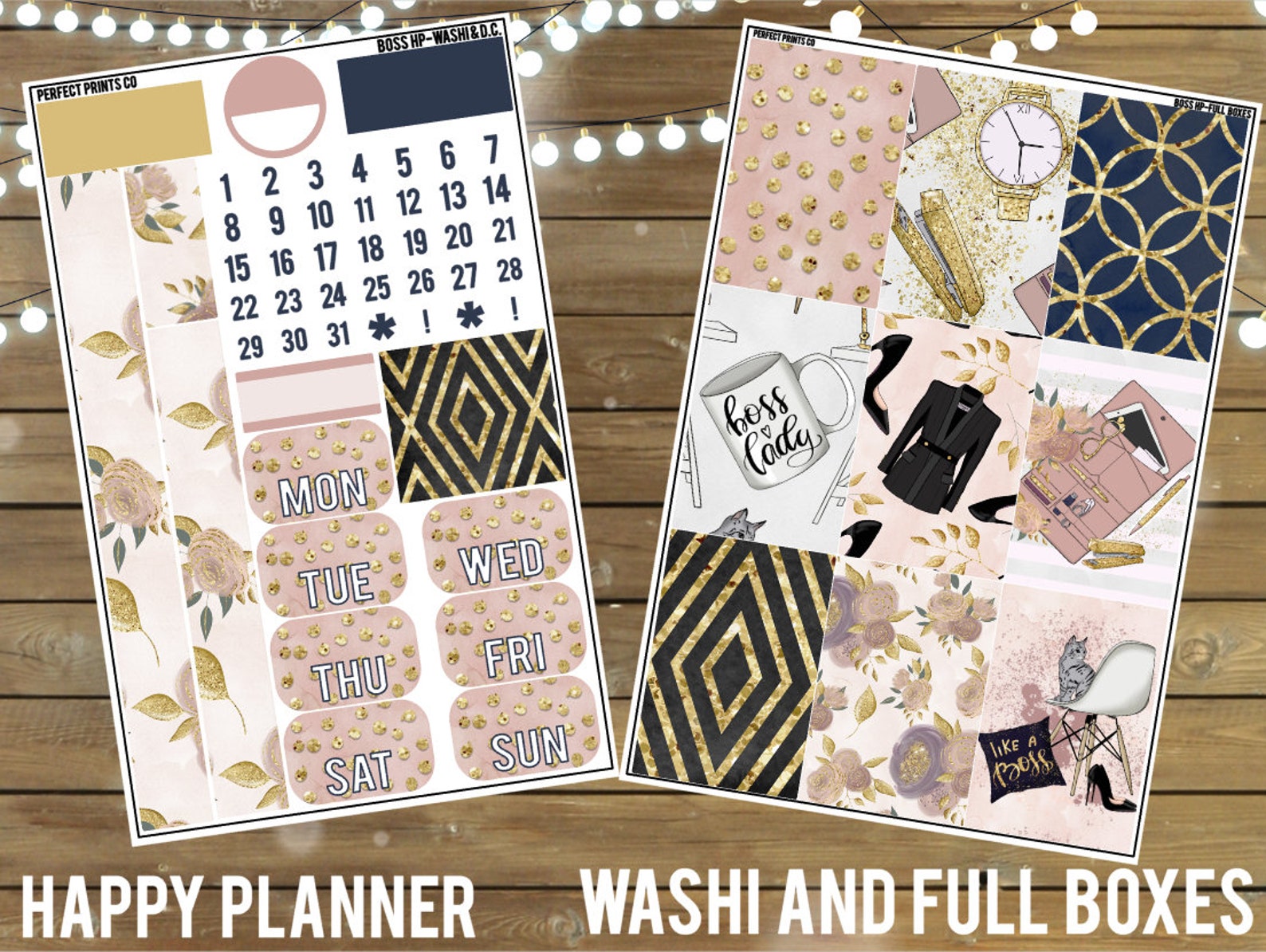 Boss Planner Sticker Kit For use with Erin Condren Life | Etsy
