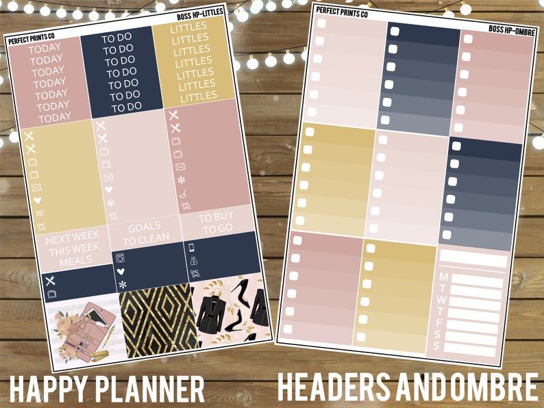 Boss Planner Sticker Kit For use with Erin Condren Life | Etsy