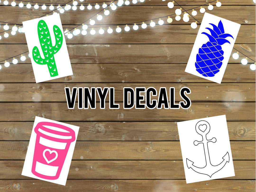 Shape Vinyl Decals - Etsy