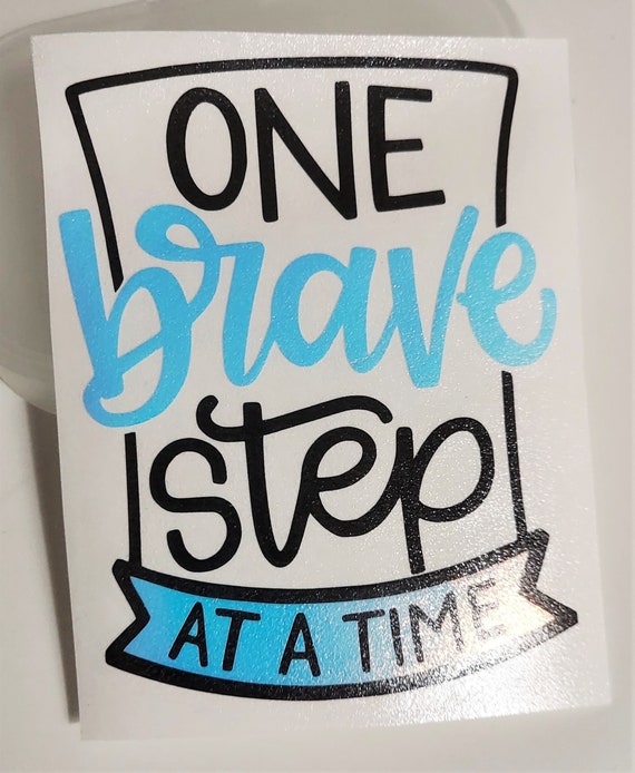 Electronics & Accessories One Brave step at a time Vinyl Decal Laptop ...