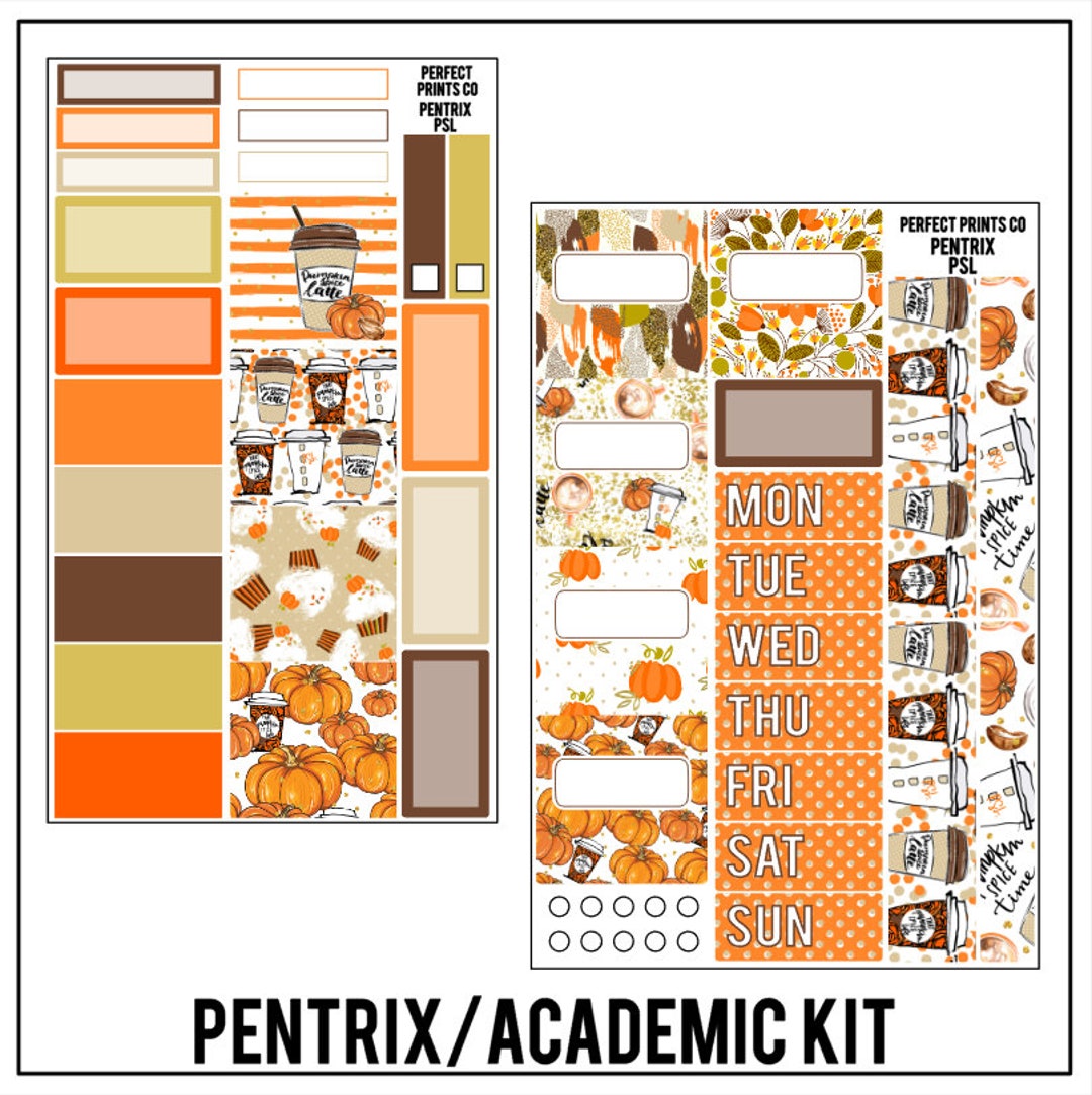 PSL Pentrix/academic Planner Sticker Kit - Etsy