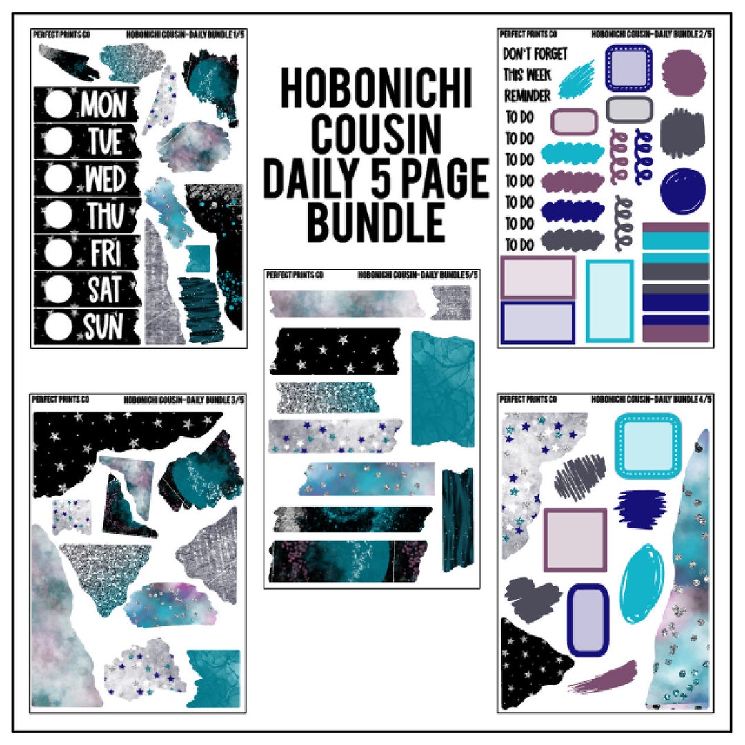 Astronaut Daily Bundle for Use in the Hobonichi Cousin Planner - Etsy