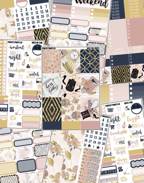 Boss Planner Sticker Kit For use with Erin Condren Life | Etsy