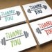 Fitness Thank You Cards, Gym Thank You Card, Trainer Thank You Card ...
