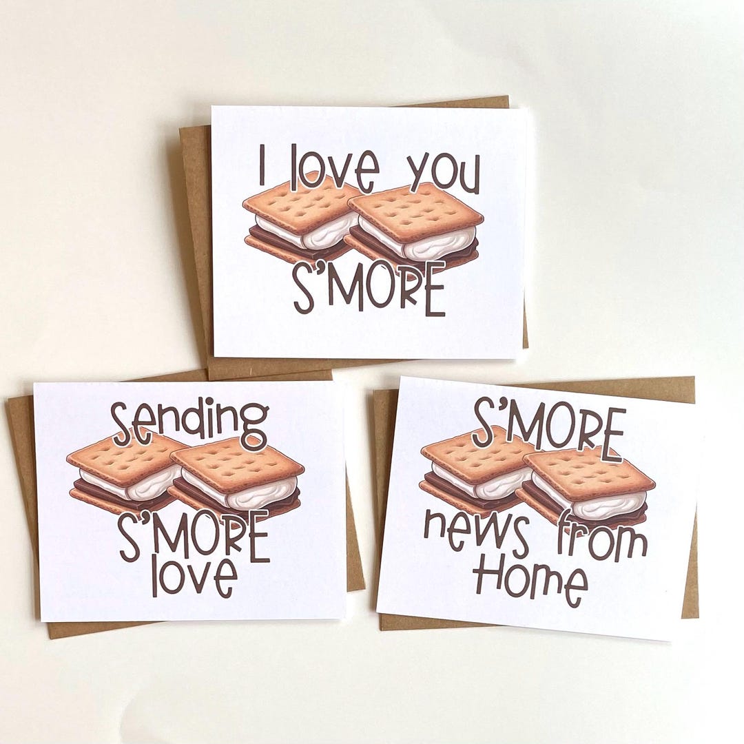 S'mores Greeting Card Set: Camp Love Notes - Etsy