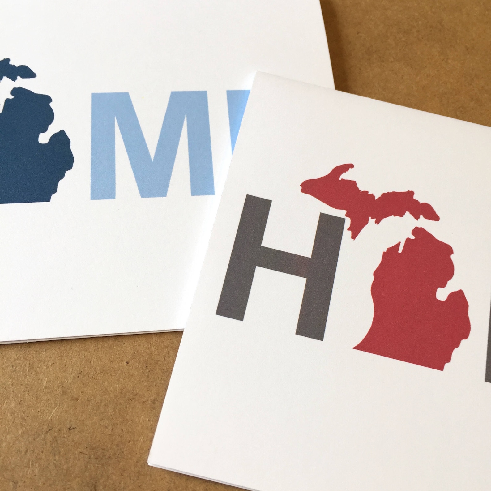 Michigan Home Decor Michigan Love Michigan Greeting Card - Etsy