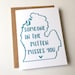 Michigan Card the Mitten Made in Michigan Michigan Gift - Etsy