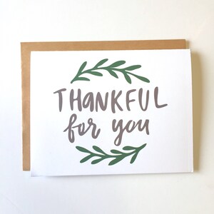 Thankful for You Cards, Thankful for You Gifts, Thankful Card Set ...