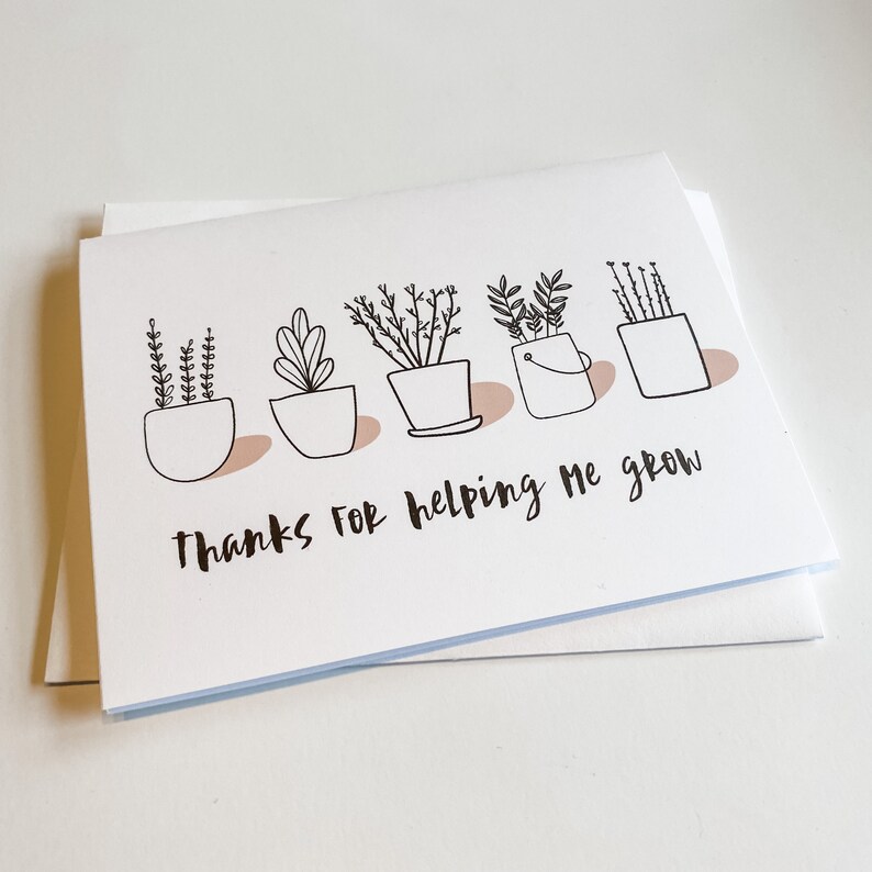 Thanks for Helping Me Grow, End of Year Teacher Appreciation, Succulent ...