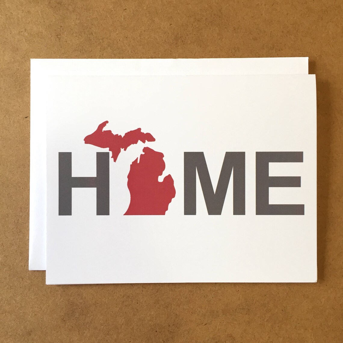 Michigan Home Decor Michigan Love Michigan Greeting Card - Etsy