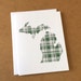 Michigan State University of Michigan Michigan Card the Mitten MSU U of ...