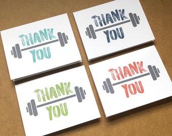 Gym Thank You Card - Etsy