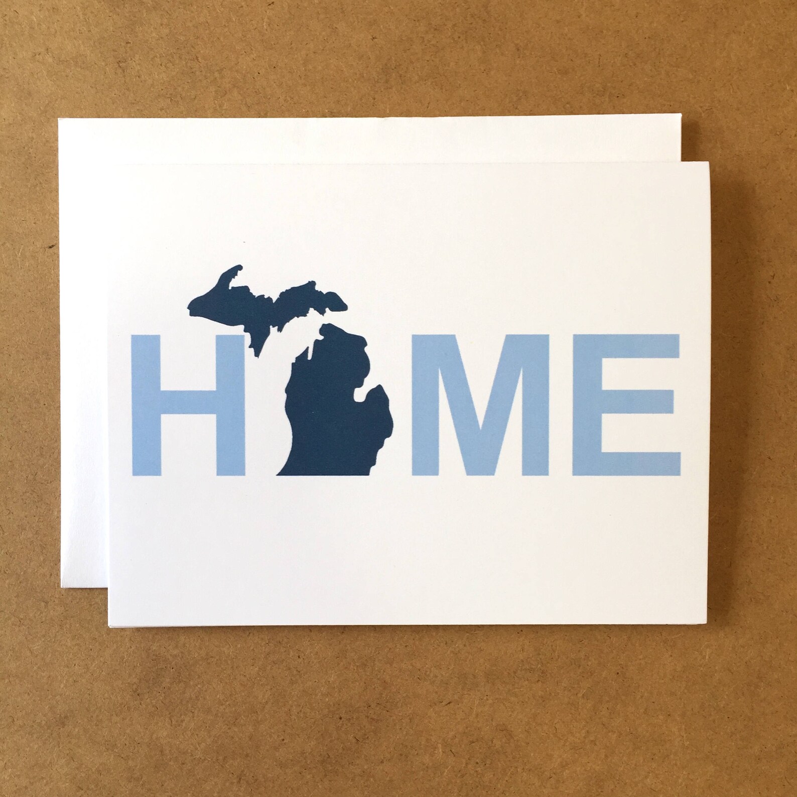 Michigan Home Decor Michigan Love Michigan Greeting Card - Etsy