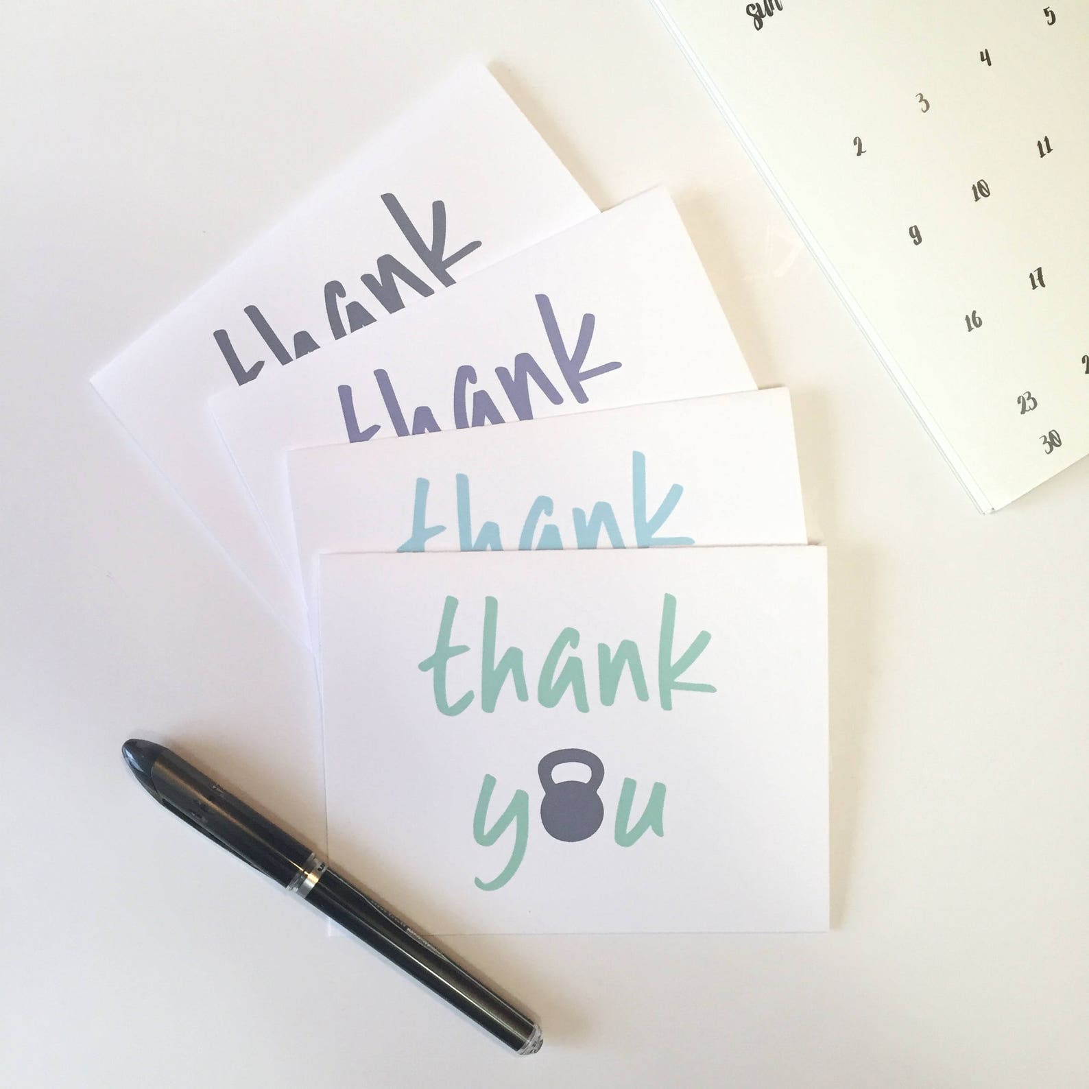 Fitness Cards Gym Thank You Card Trainer Thank You Card | Etsy