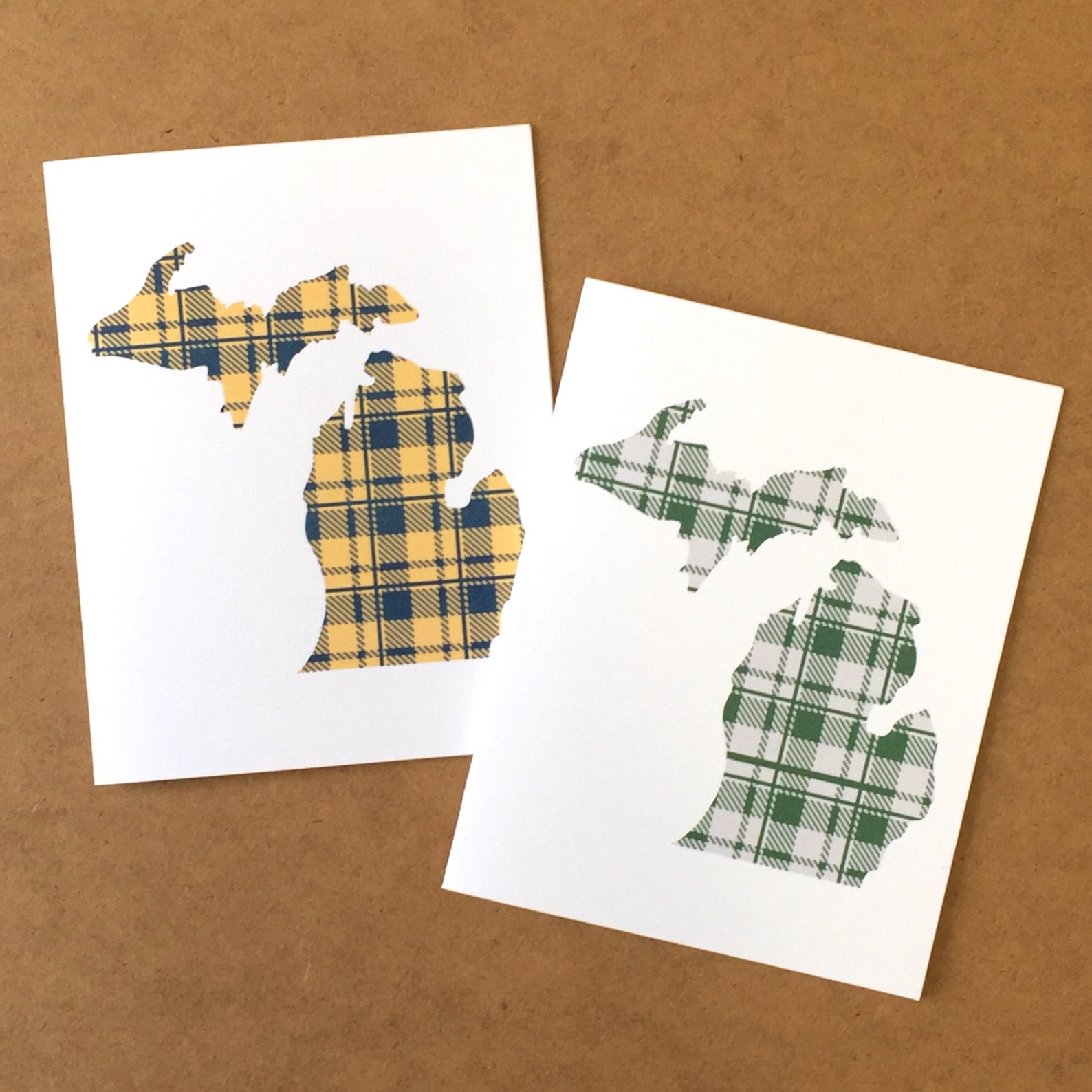 Michigan State University of Michigan Michigan Card the - Etsy