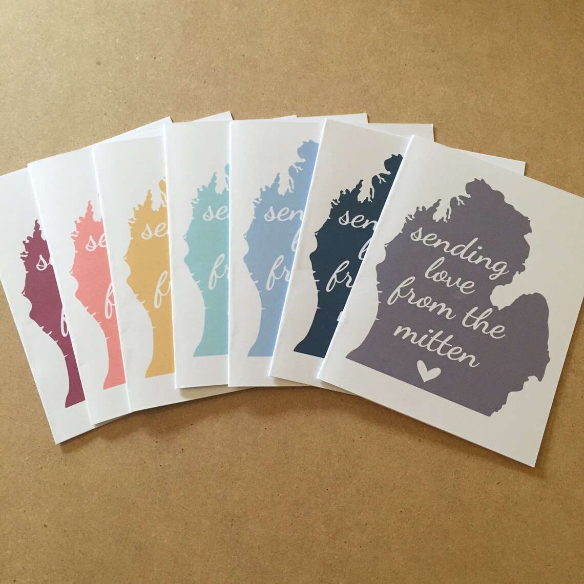 Michigan Cards Michigan Made Gifts Michigan Greetings | Etsy