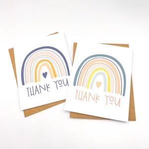 Rainbow Thank You Cards, Rainbow Greeting Cards, Rainbow Thank You Note ...