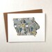 Iowa Greeting Card Iowa Gifts Iowa Cards Iowa State Gift - Etsy