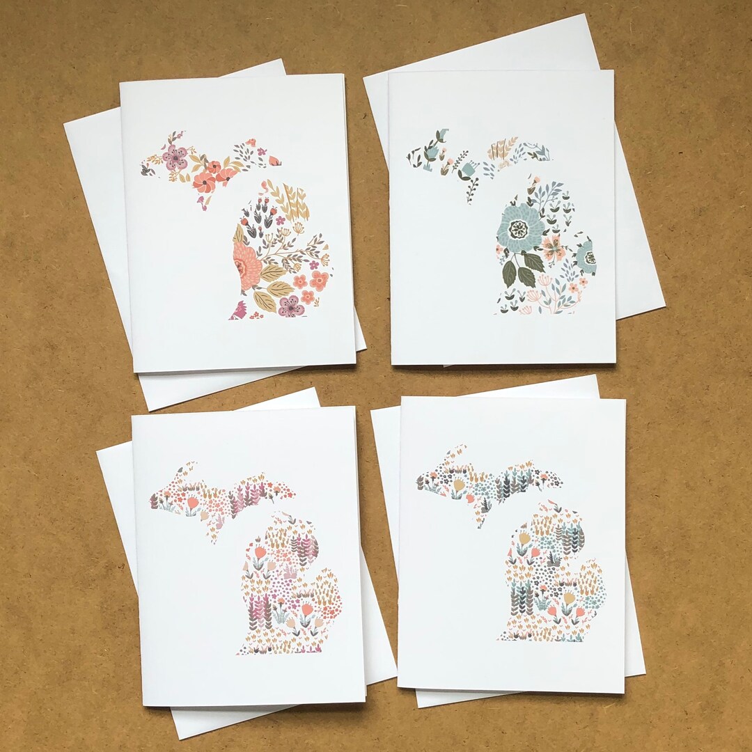 Michigan Greeting Cards, Michigan Made Gifts, Michigan Love, Michigan ...