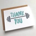 Fitness Thank You Cards, Gym Thank You Card, Trainer Thank You Card ...