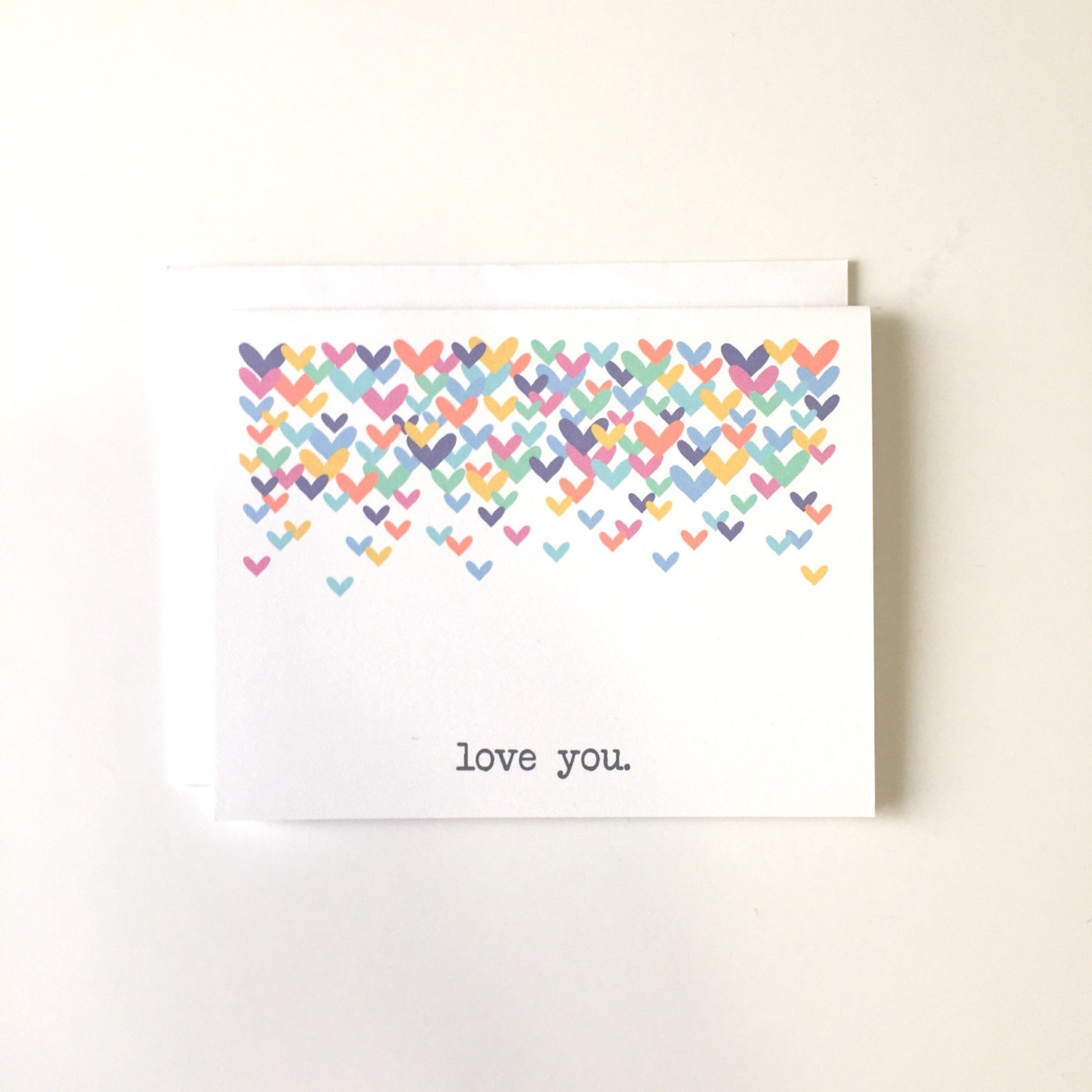 Rainbow Valentine's Day Card Valentine For Her Valentine | Etsy