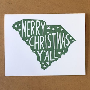 South Carolina Christmas Card Set: Southern Holiday Greetings - Etsy