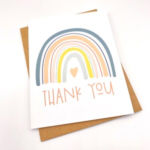 Rainbow Thank You Cards, Rainbow Greeting Cards, Rainbow Thank You Note ...