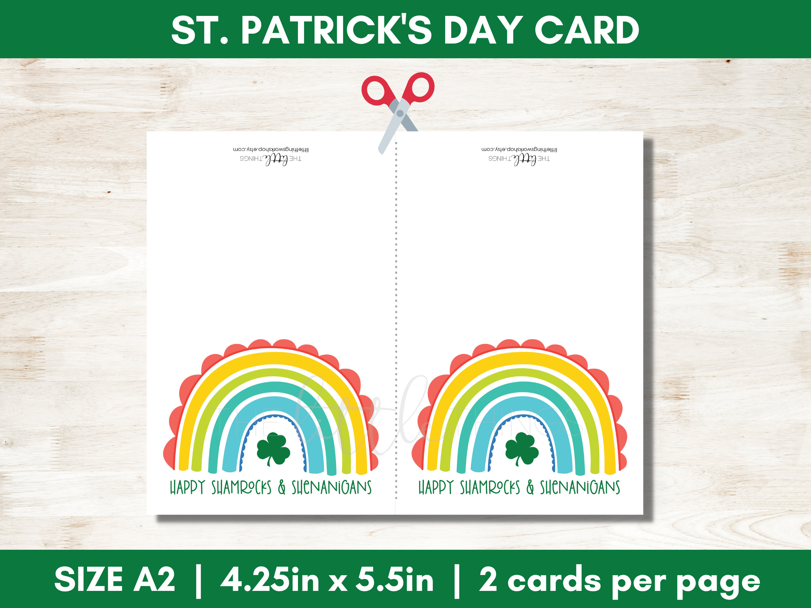 St. Patrick's Day Card Printable St Patricks Day Card - Etsy