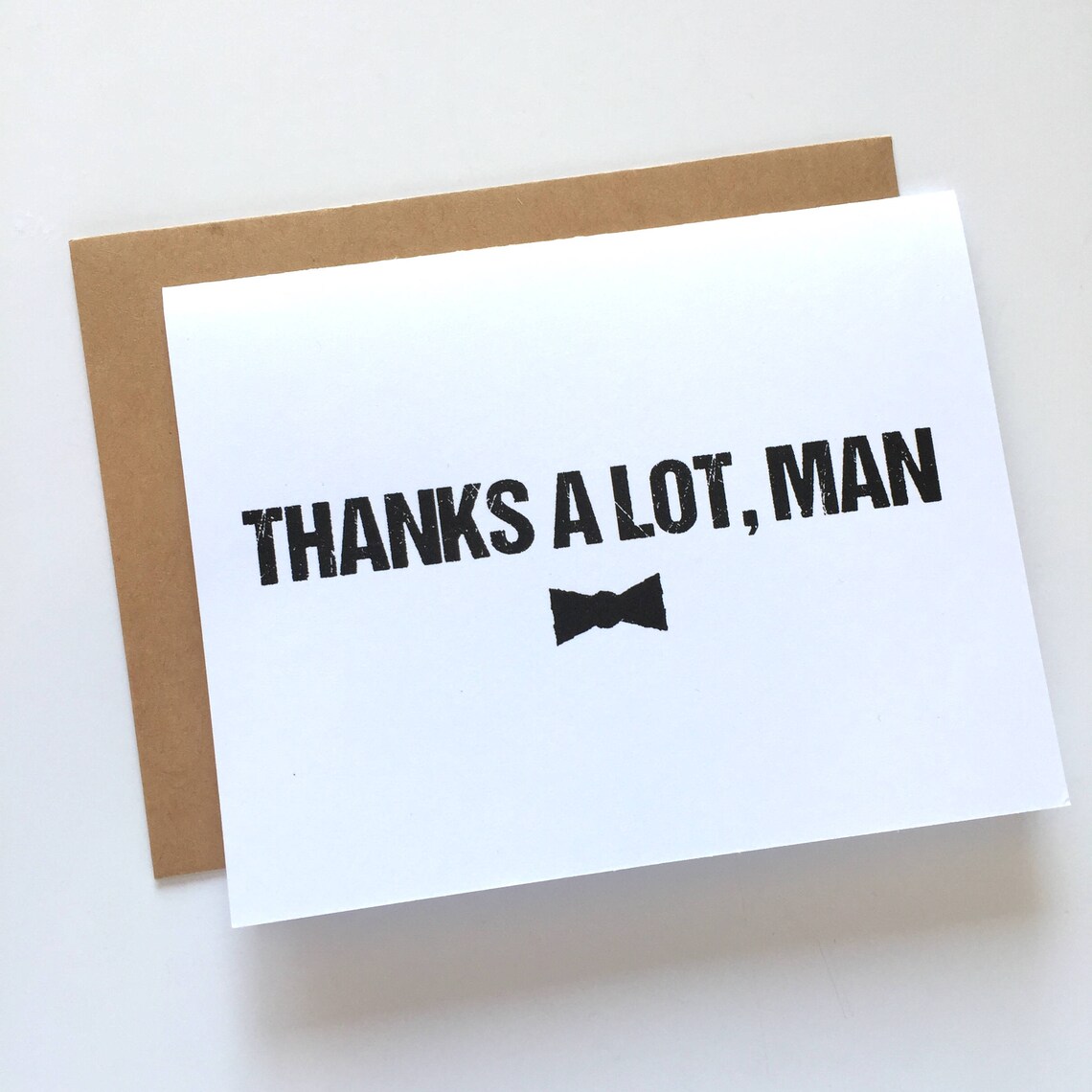 Thanks a Lot Man Groomsmen Thank You Card Groomsman Thank You - Etsy