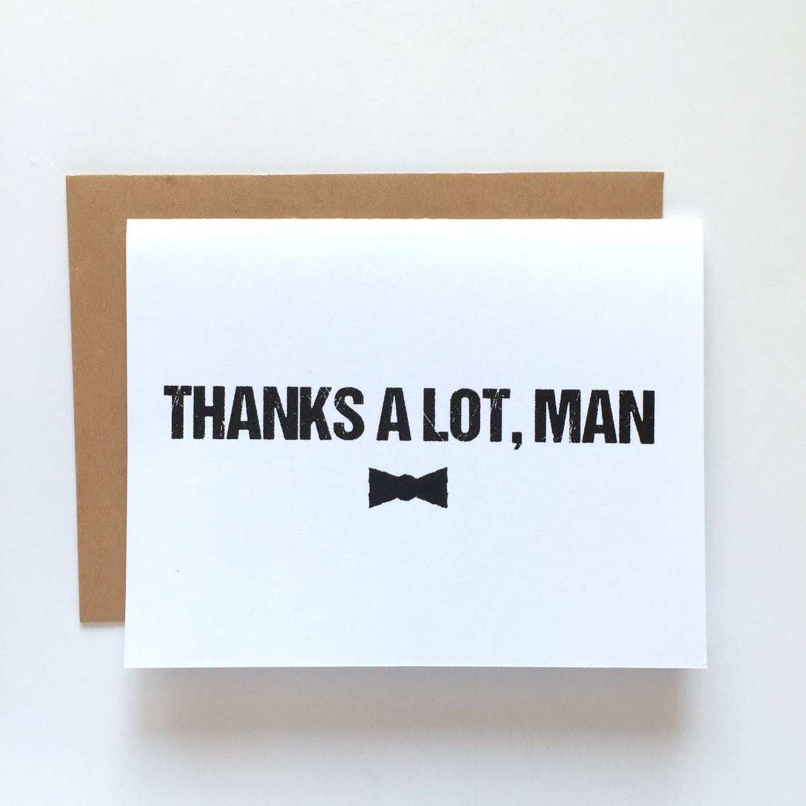 Thanks a Lot Man Groomsmen Thank You Card Groomsman Thank You - Etsy