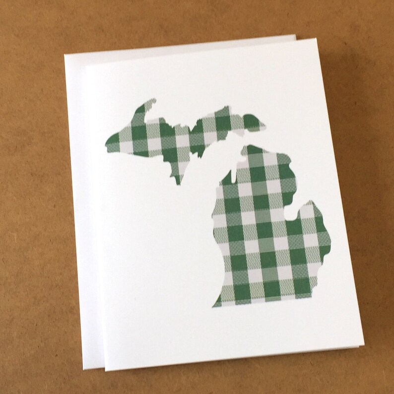 Michigan Card. Michigan State. University of Michigan. Mitten - Etsy