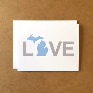 Michigan Love, MI Love Card, Michigan Card, Greetings From Michigan ...