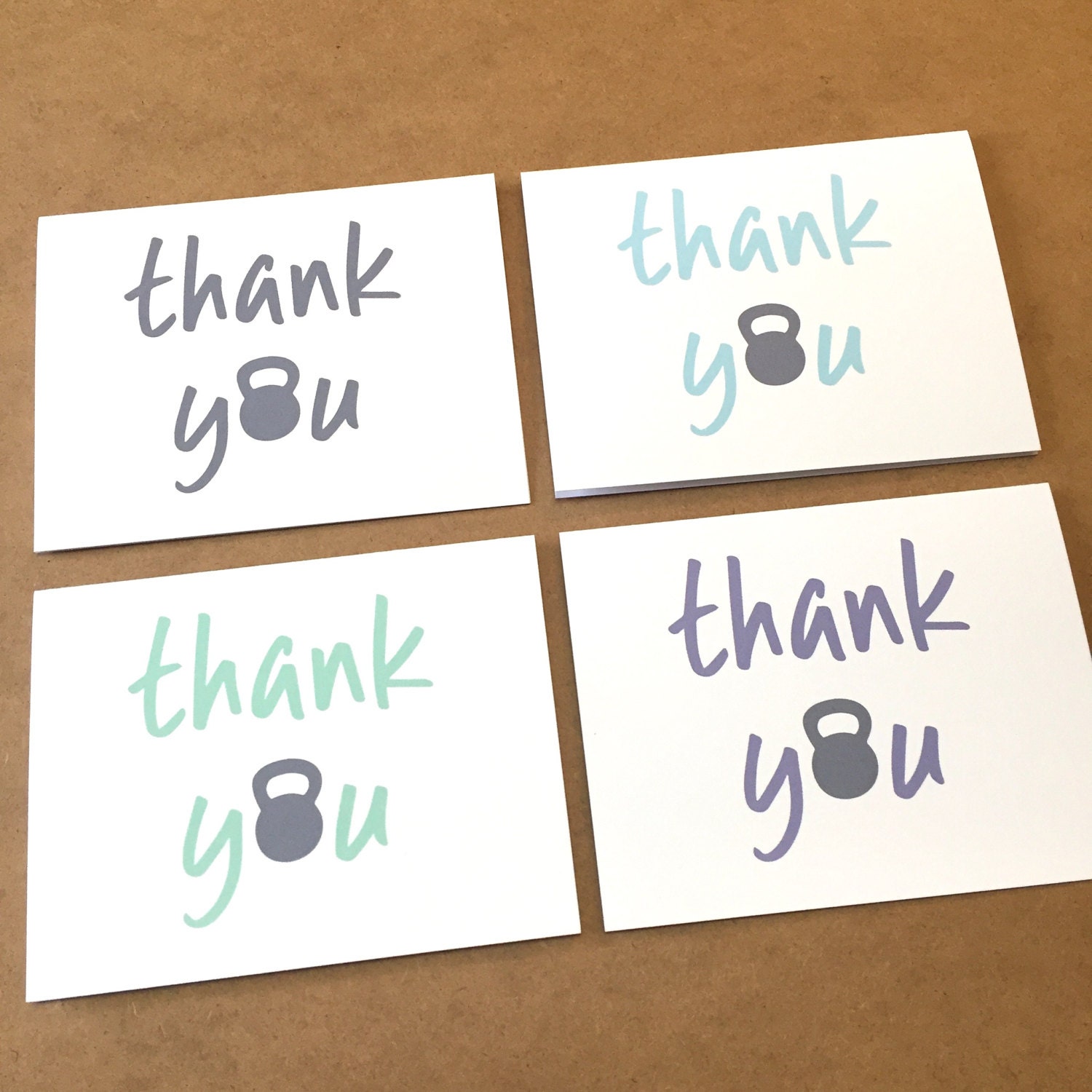 Fitness Cards Gym Thank You Card Trainer Thank You Card | Etsy