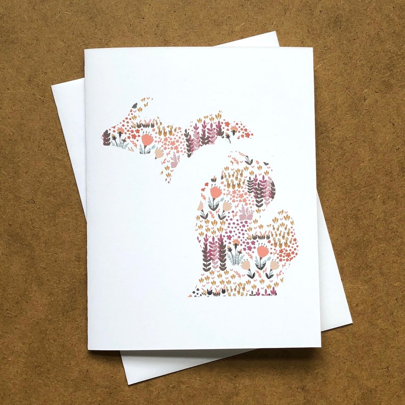 Michigan Greeting Cards Michigan Made Gifts Michigan Love - Etsy