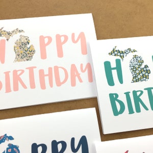 Michigan Happy Birthday, Michigan State Birthday Card, Happy Birthday ...
