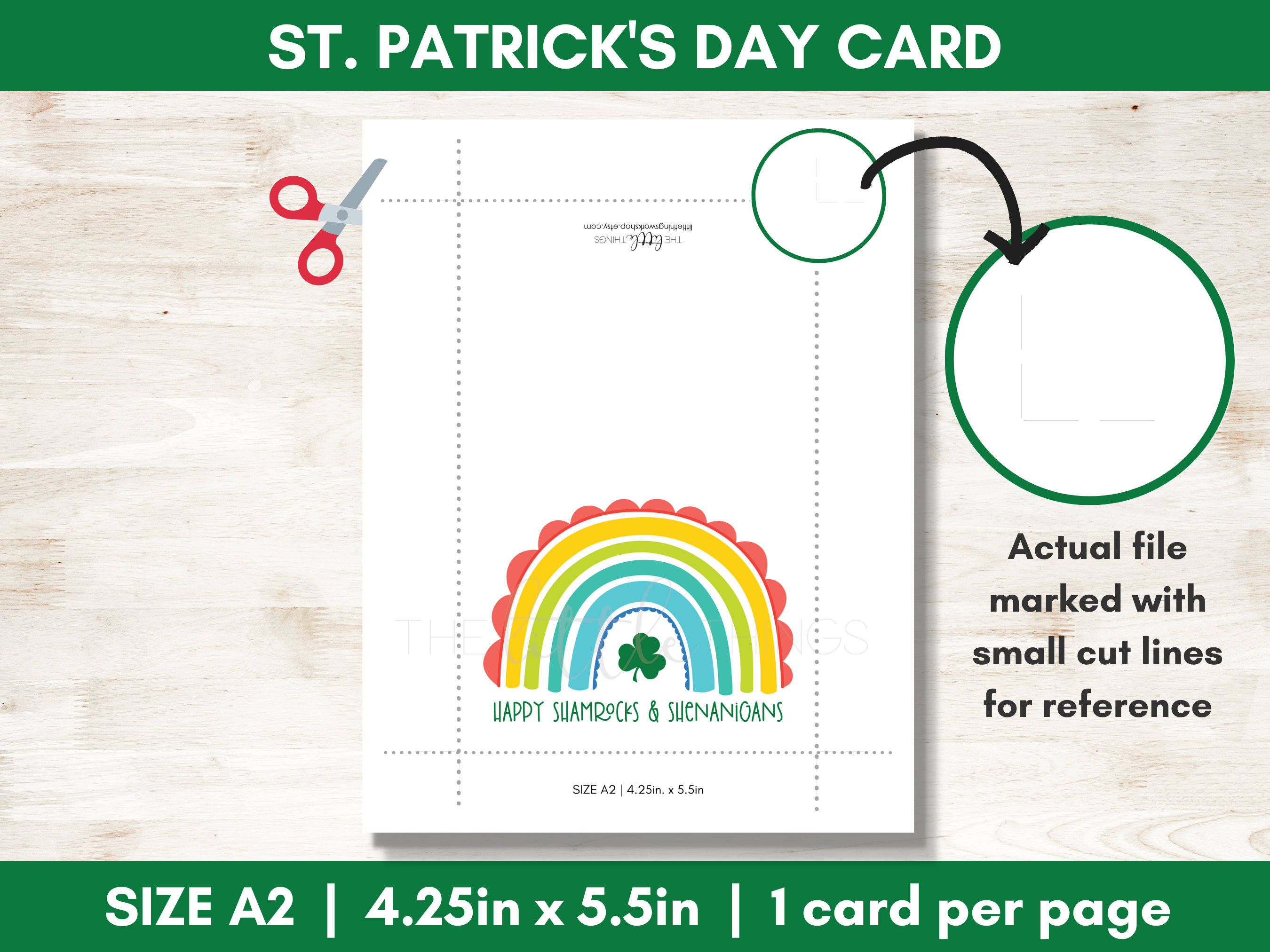 St. Patrick's Day Card Printable St Patricks Day Card - Etsy