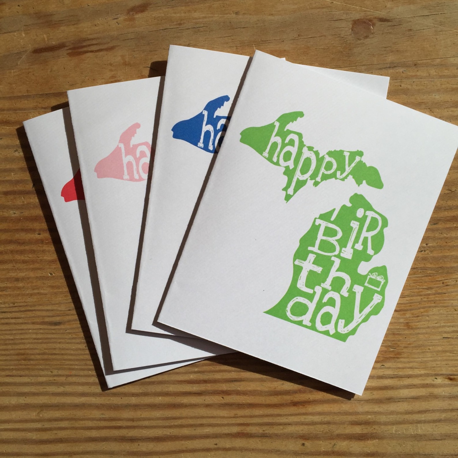 Michigan Birthday Card. Mitten Card. Happy Birthday. Made in - Etsy