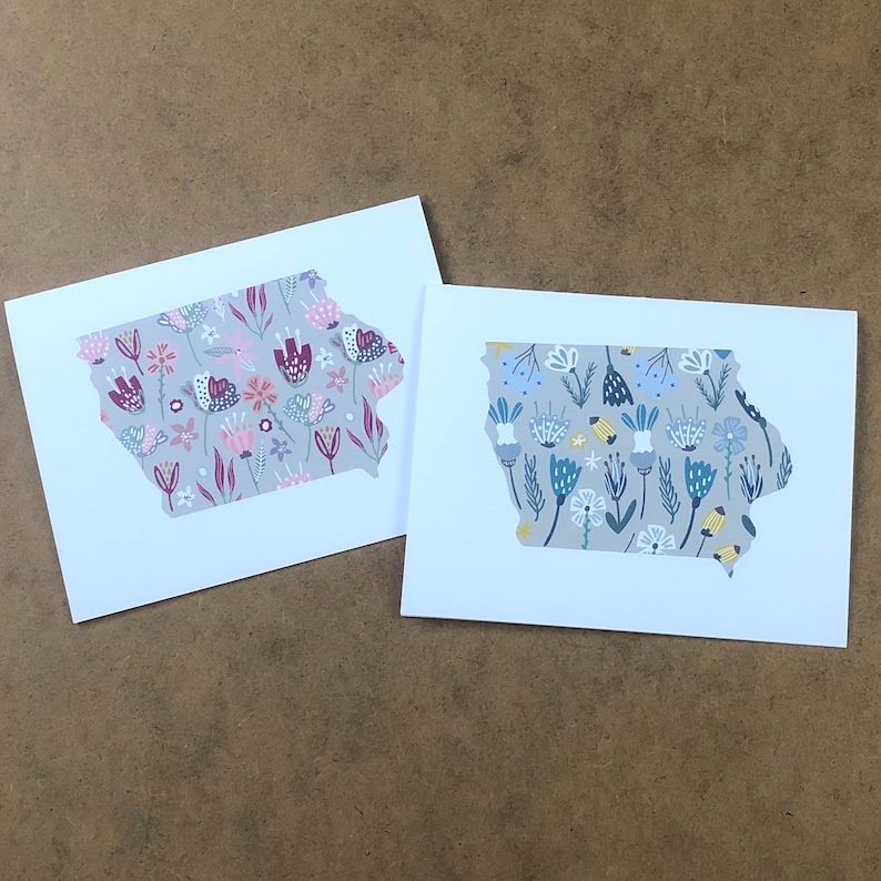 Iowa Greeting Card Iowa Gifts Iowa Cards Iowa State Gift - Etsy