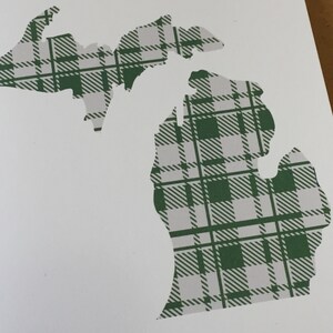 Michigan State - University of Michigan - Michigan Card - the Mitten ...