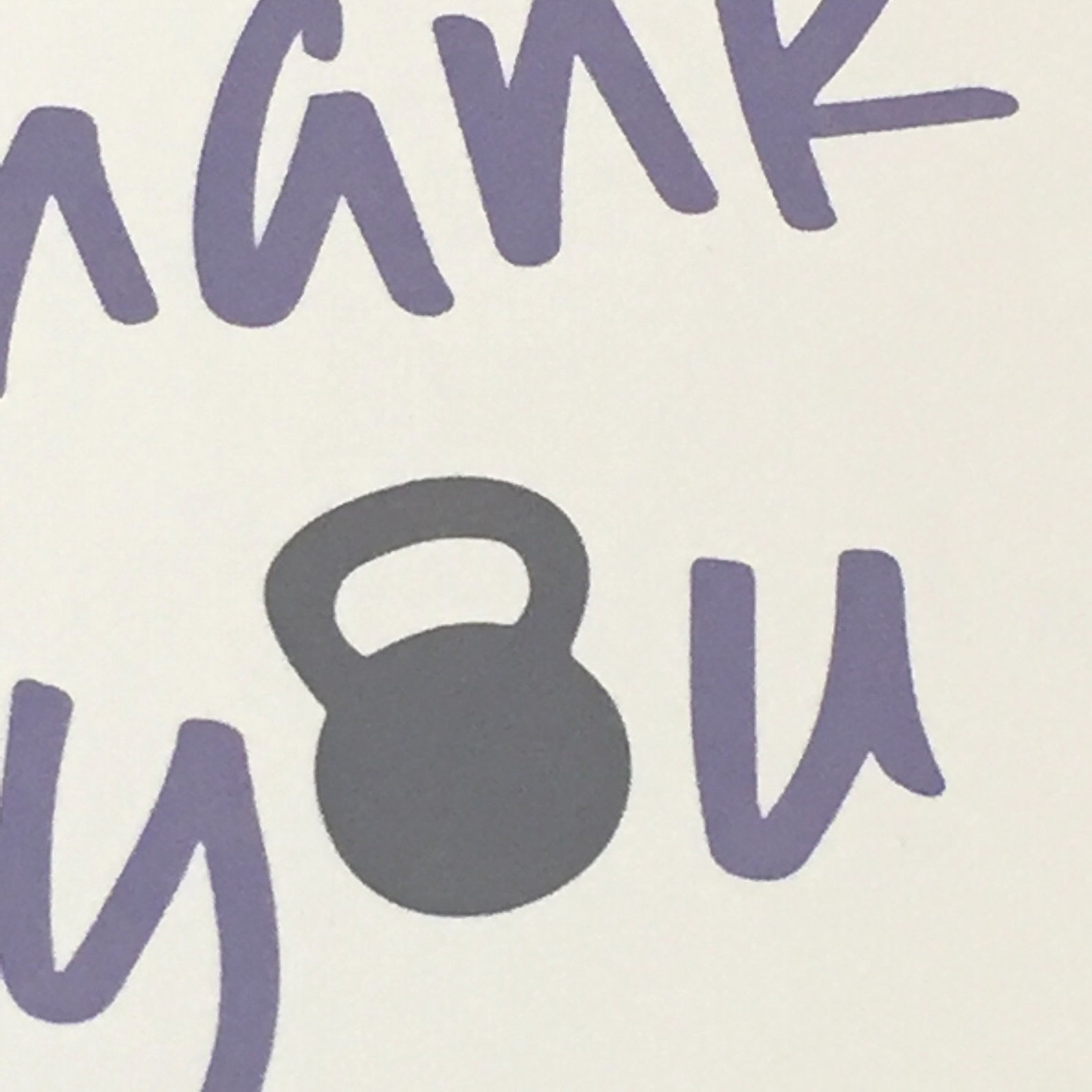 Fitness Cards Gym Thank You Card Trainer Thank You Card | Etsy