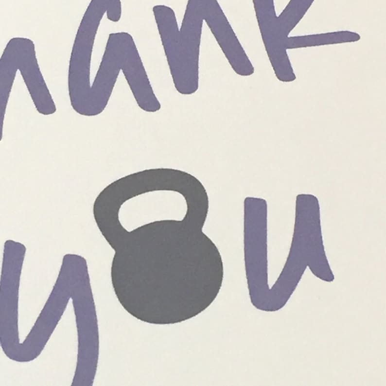 Fitness Cards Gym Thank You Card Trainer Thank You Card | Etsy