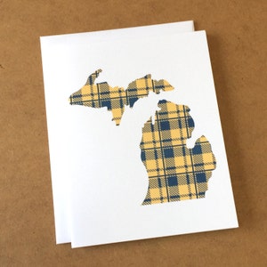 Michigan State - University of Michigan - Michigan Card - the Mitten ...