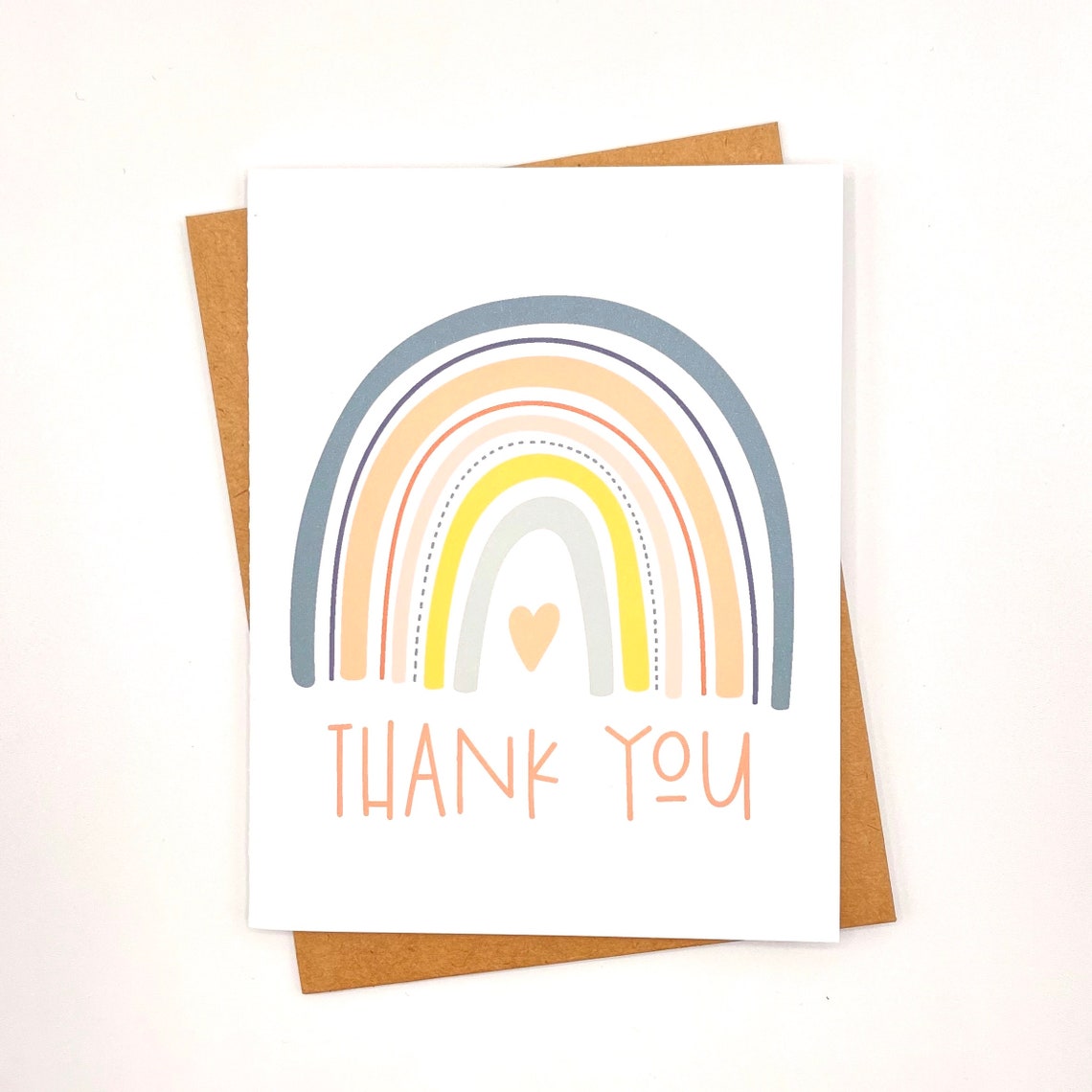 Rainbow Thank You Cards Rainbow Greeting Cards Rainbow Thank - Etsy