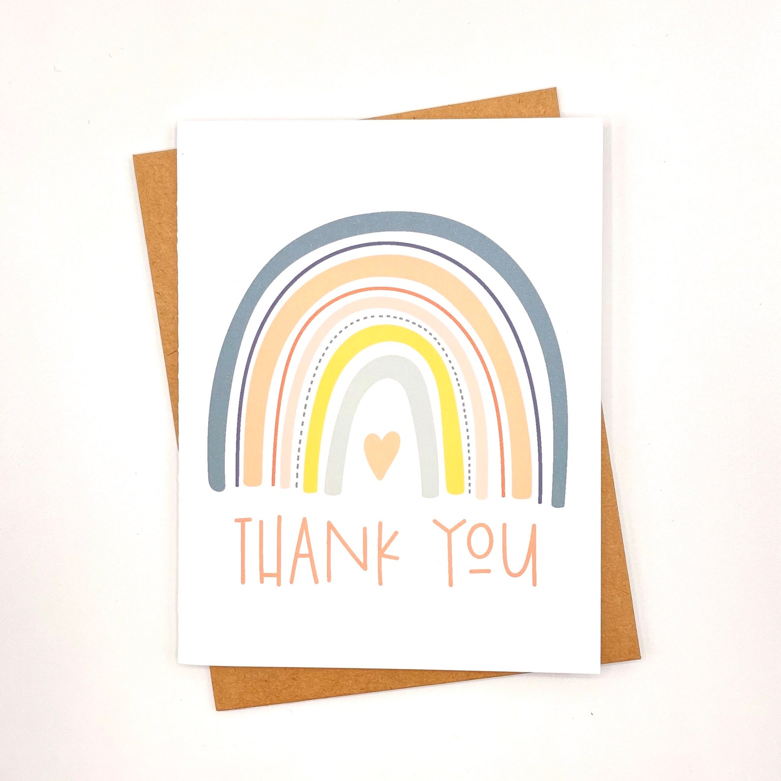 Rainbow Thank You Cards Rainbow Greeting Cards Rainbow Thank - Etsy