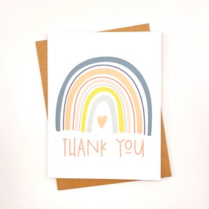 Rainbow Thank You Cards, Rainbow Greeting Cards, Rainbow Thank You Note ...
