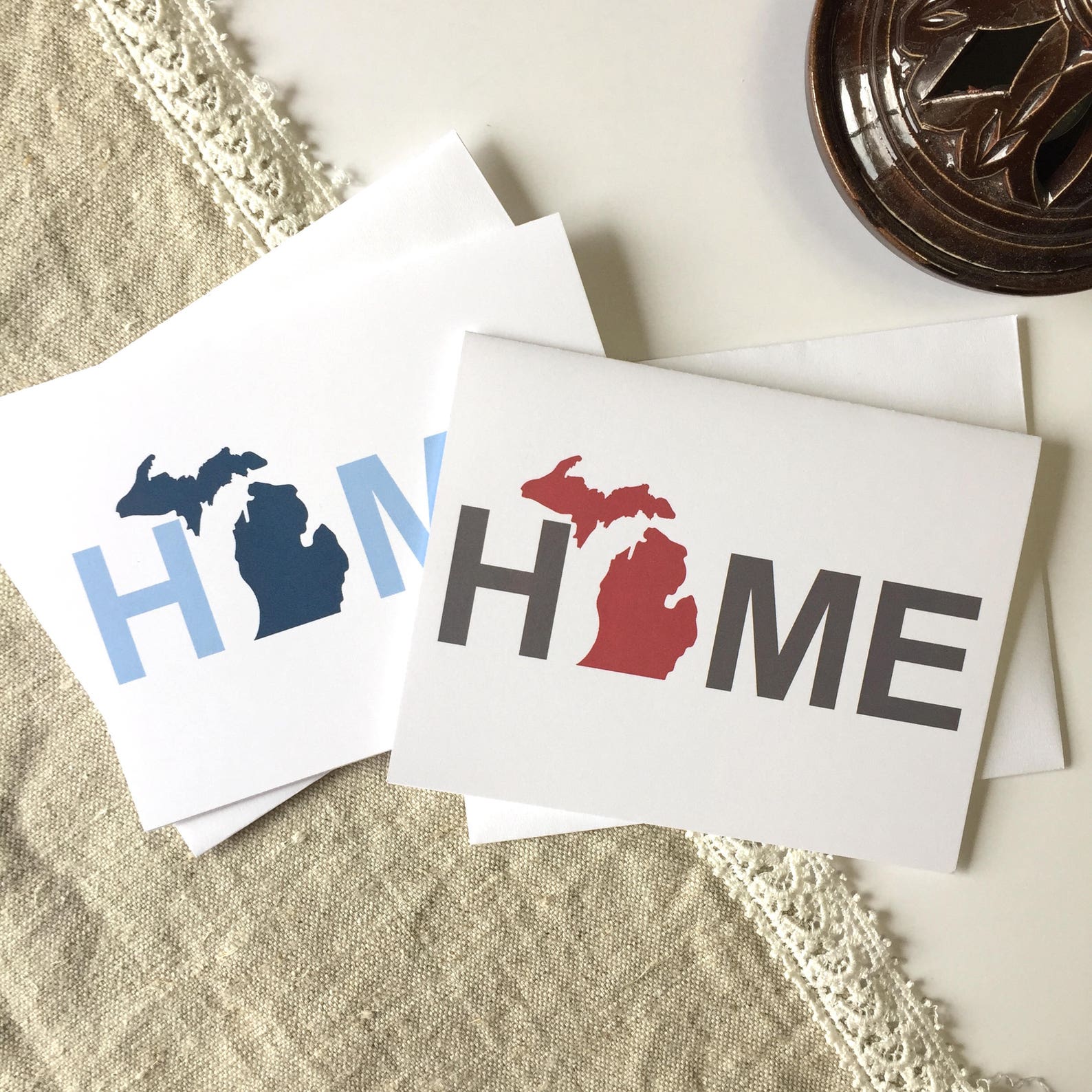 Michigan Home Decor Michigan Love Michigan Greeting Card - Etsy