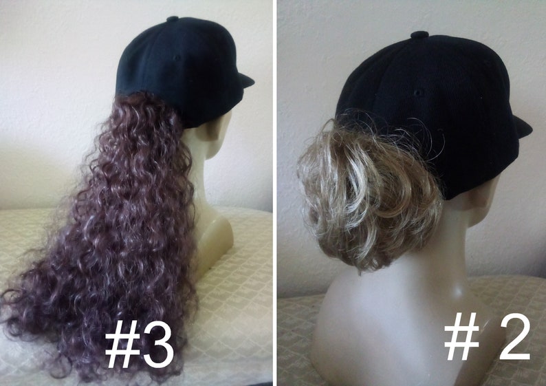 Baseball Caps Hats With Hair Attached - Etsy