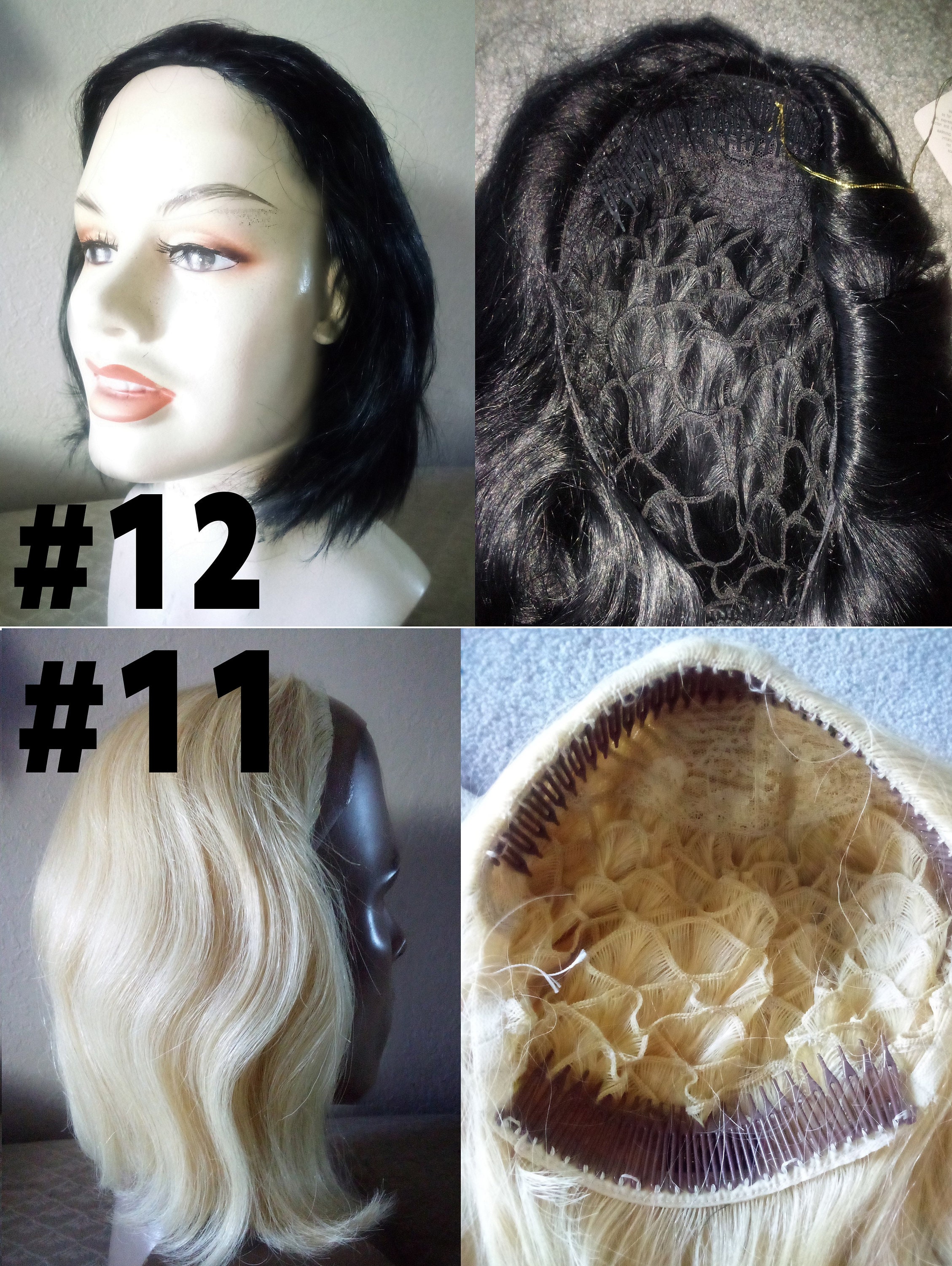 Vintage Human Hair Falls, Cascades, Wiglets. - New - Old Stock - Etsy