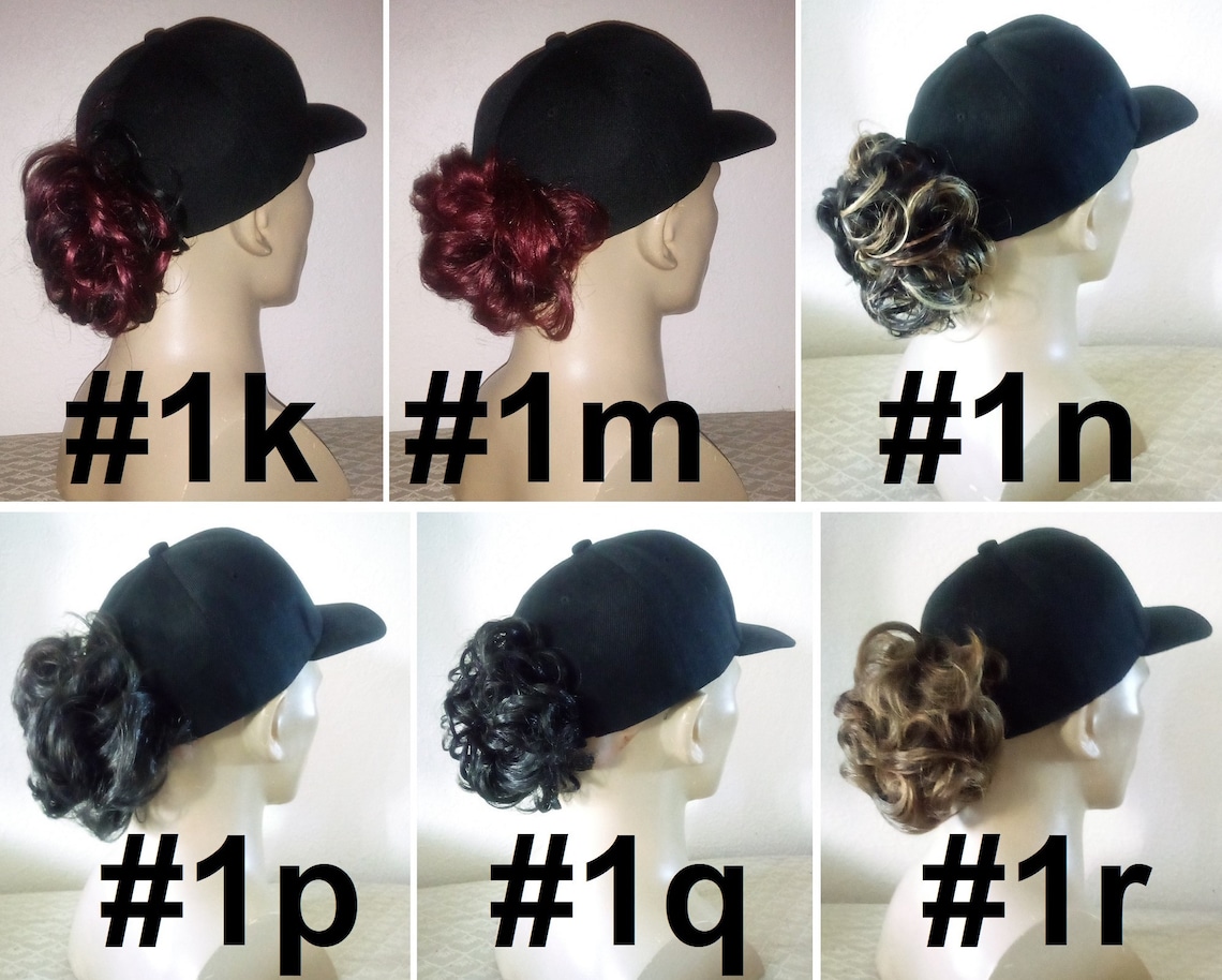 Hats With Hair Attached Baseball Caps With Ponytails - Etsy